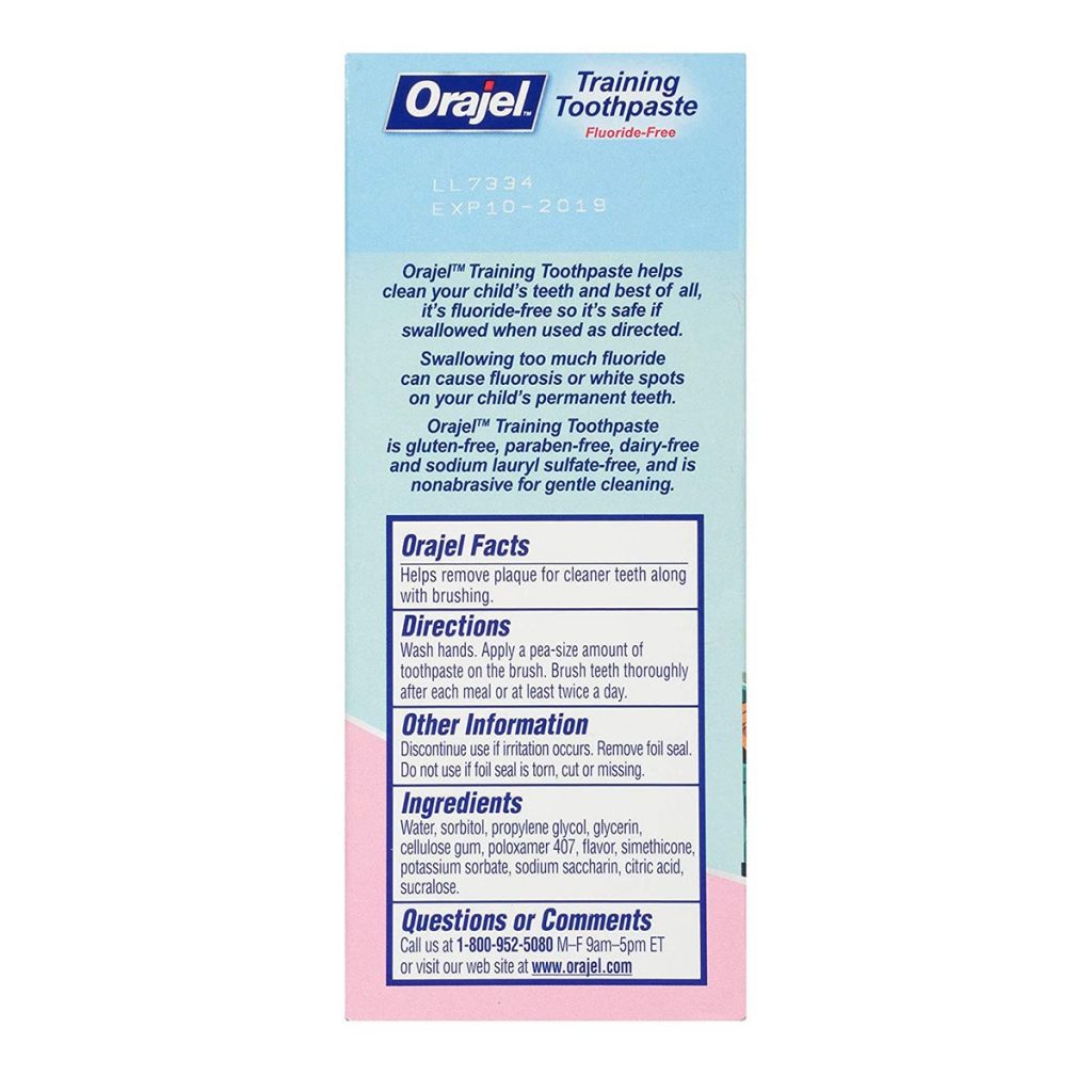 ORAJEL TRAINING TOOTHPASTE – HealthQuest Ltd.