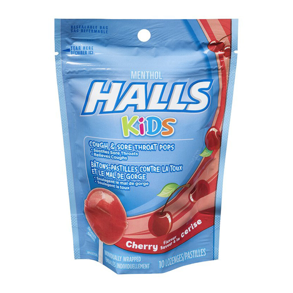 Halls Kids Cough & Sore Throat Pops Cherry 10's – HealthQuest Ltd.