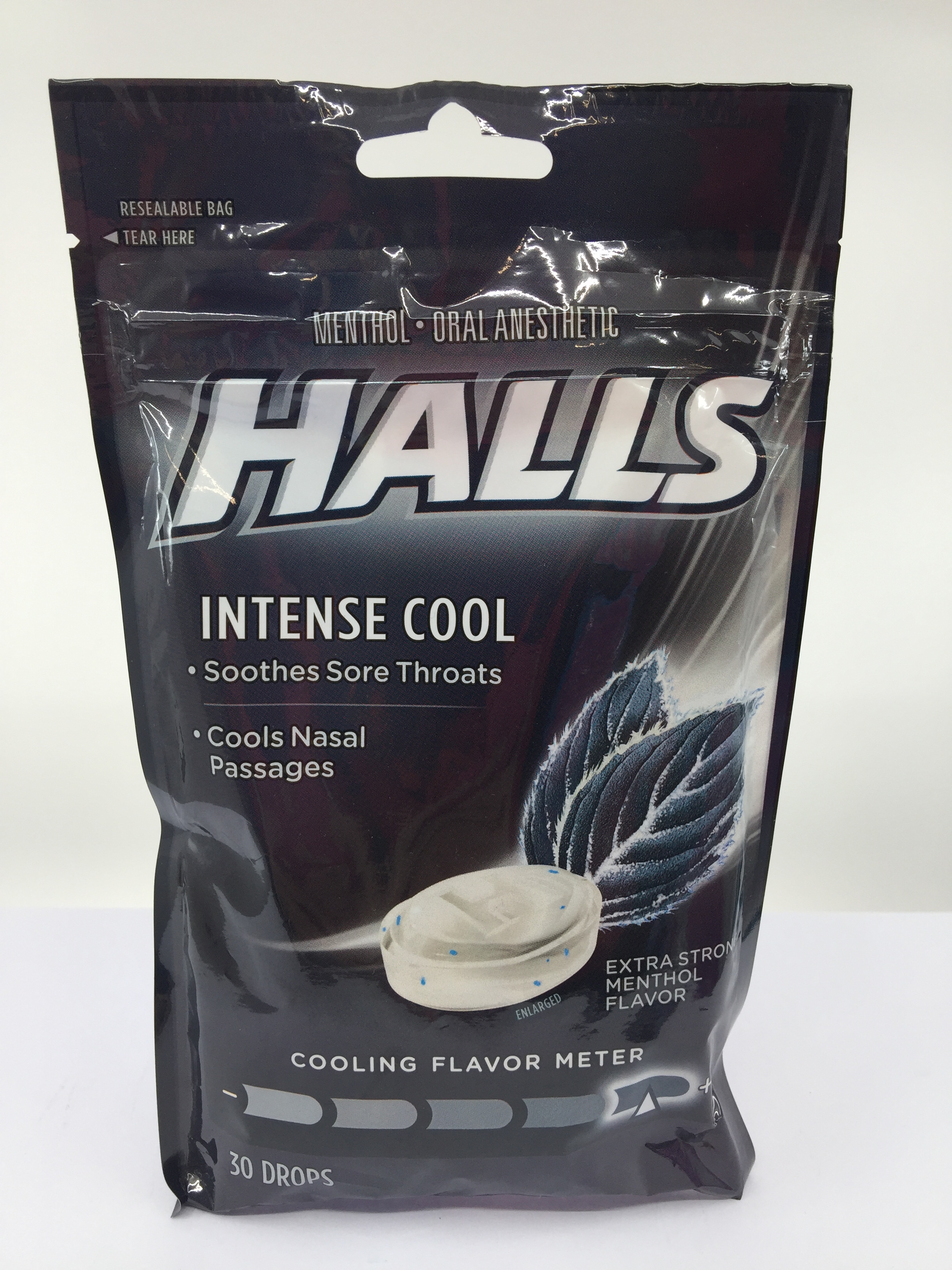 Halls Intense Cool (Extra Strong Menthol) Drops 30’S – HealthQuest Ltd.