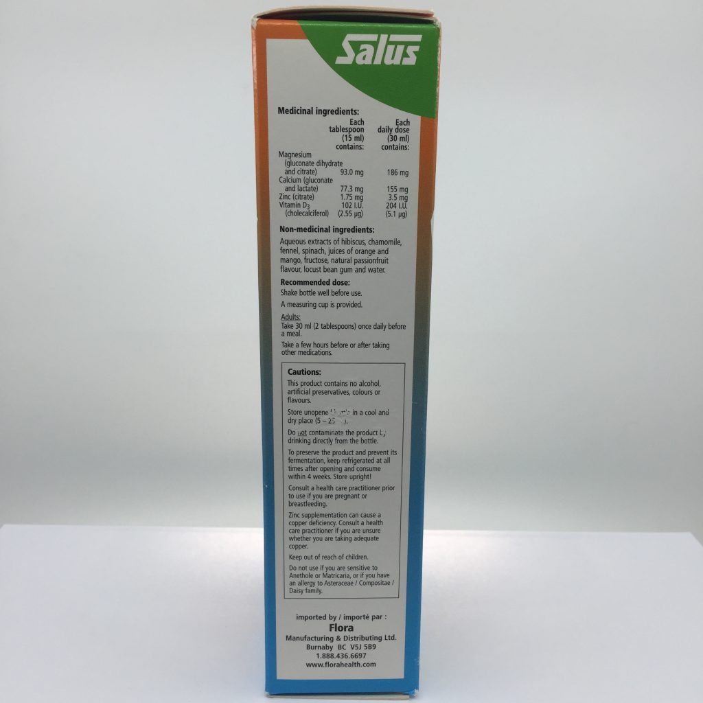 Salus Calcium Magnesium Syrup 250ml – HealthQuest Ltd.