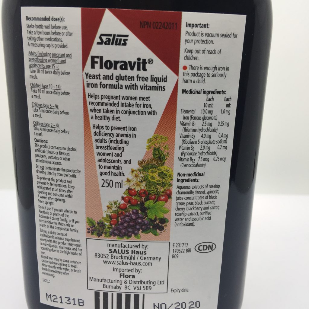 SALUS FLORAVIT G/F IRON – HealthQuest Ltd.