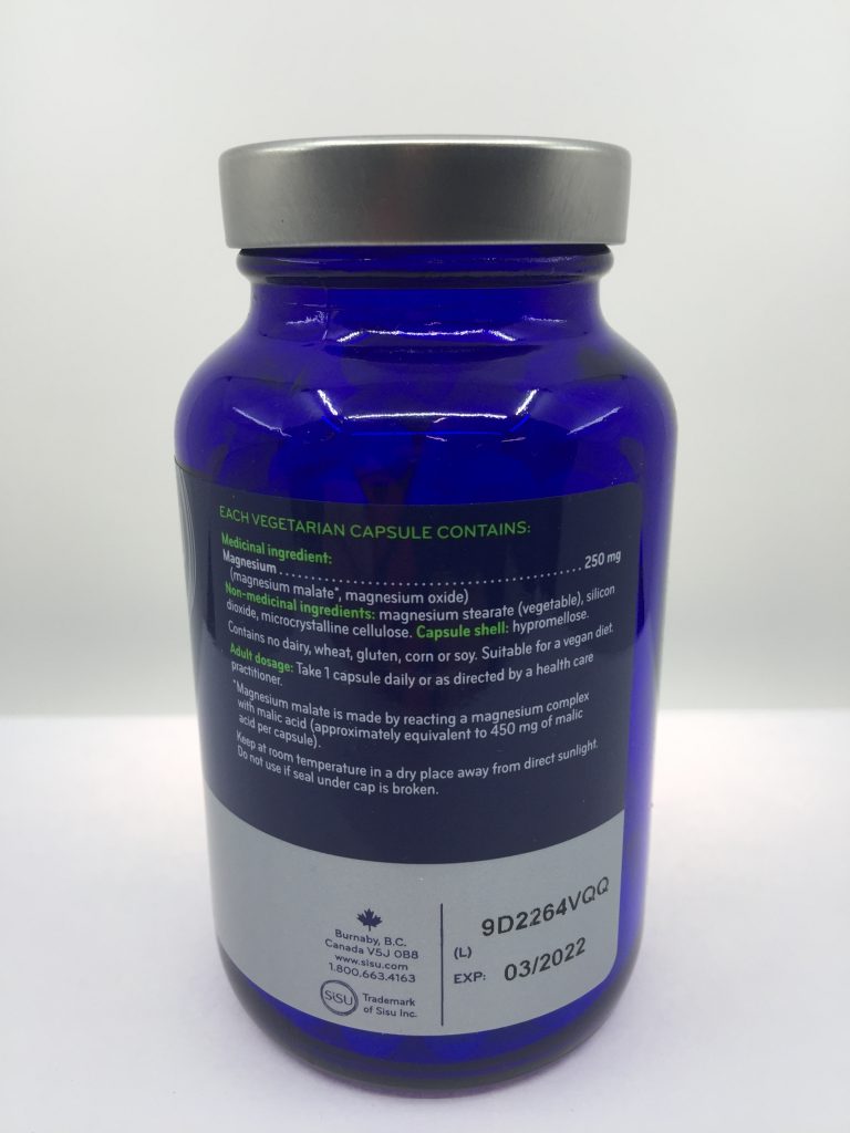 SISU MAGNESIUM 250MG 100VCAPS – HealthQuest Ltd.